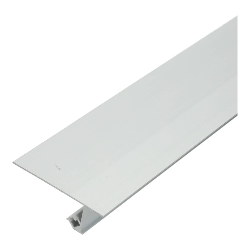 Flush mounted aluminium profile 2 m long LED strip with milky cover