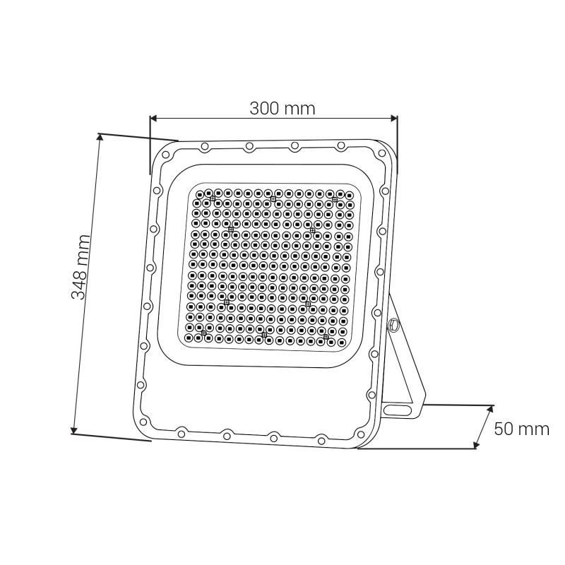 200W SLIM IP66 LED floodlight