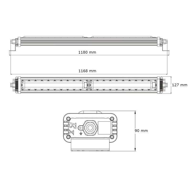 ATEX LED Linear Lamp 100W Emergency Function | Masterled