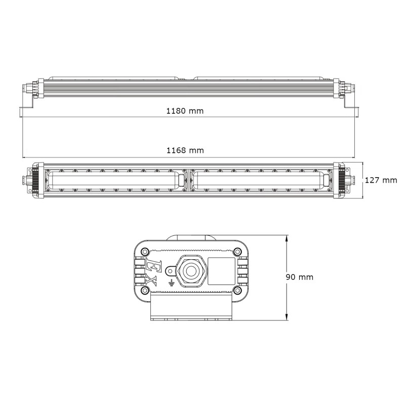 Luminaire Linéaire LED ATEX 100W Fonction de Secours | Masterled