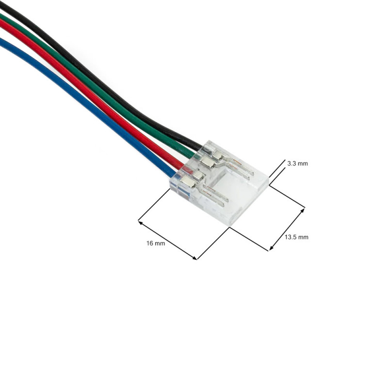 RGB COB LED strip connector cable