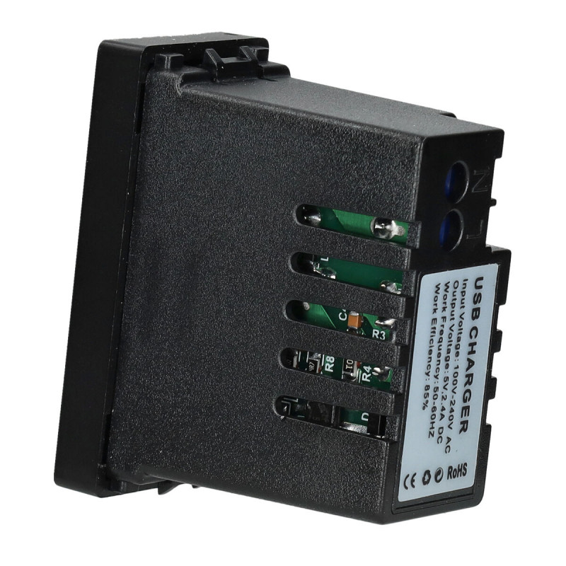 Dual Recessed USB Modular Base