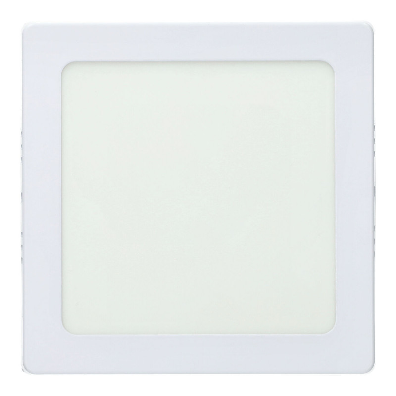 Square 12W LED ceiling light, warm white and cool white light