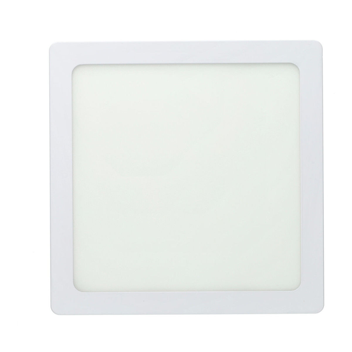 Square 24W LED ceiling light, warm white and cool white light