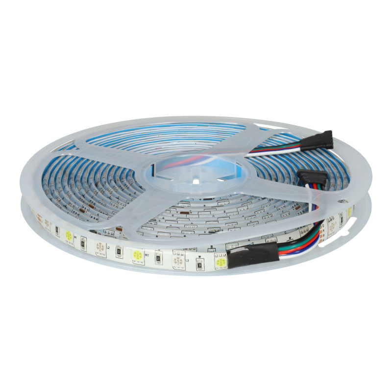 Tira LED RGBW 12V para exterior IP65. 14W/m. 4200lm