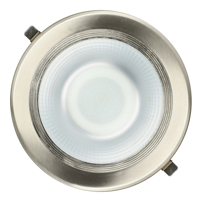30W round silver-coloured LED ceiling spotlight, cool white, natural ...