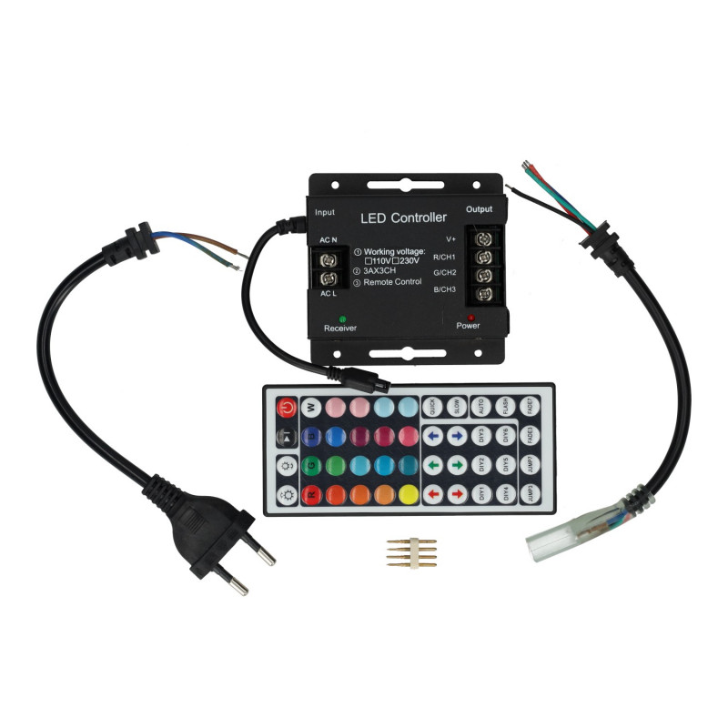 220V RGB controller, 220V LED strip, controller with remote, LED strips