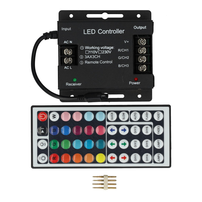 220V RGB controller, 220V LED strip, controller with remote, LED strips