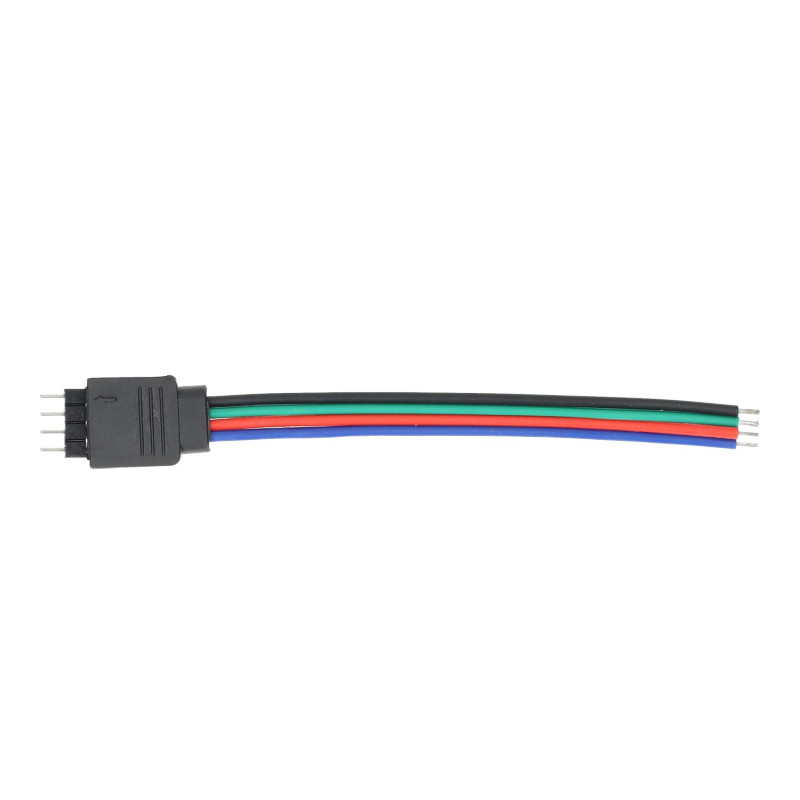 (4 pin) RGB 10mm LED strip connector cable at the best possible price