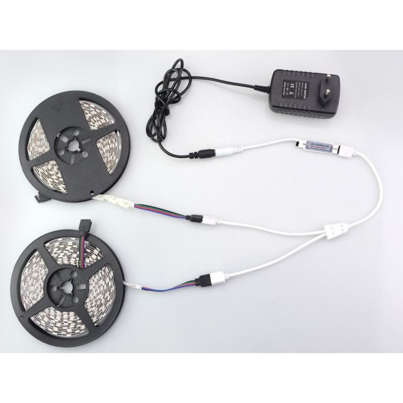 Câble de connexion 1 entrée 2 sorties Bande LED RGB 12/24v