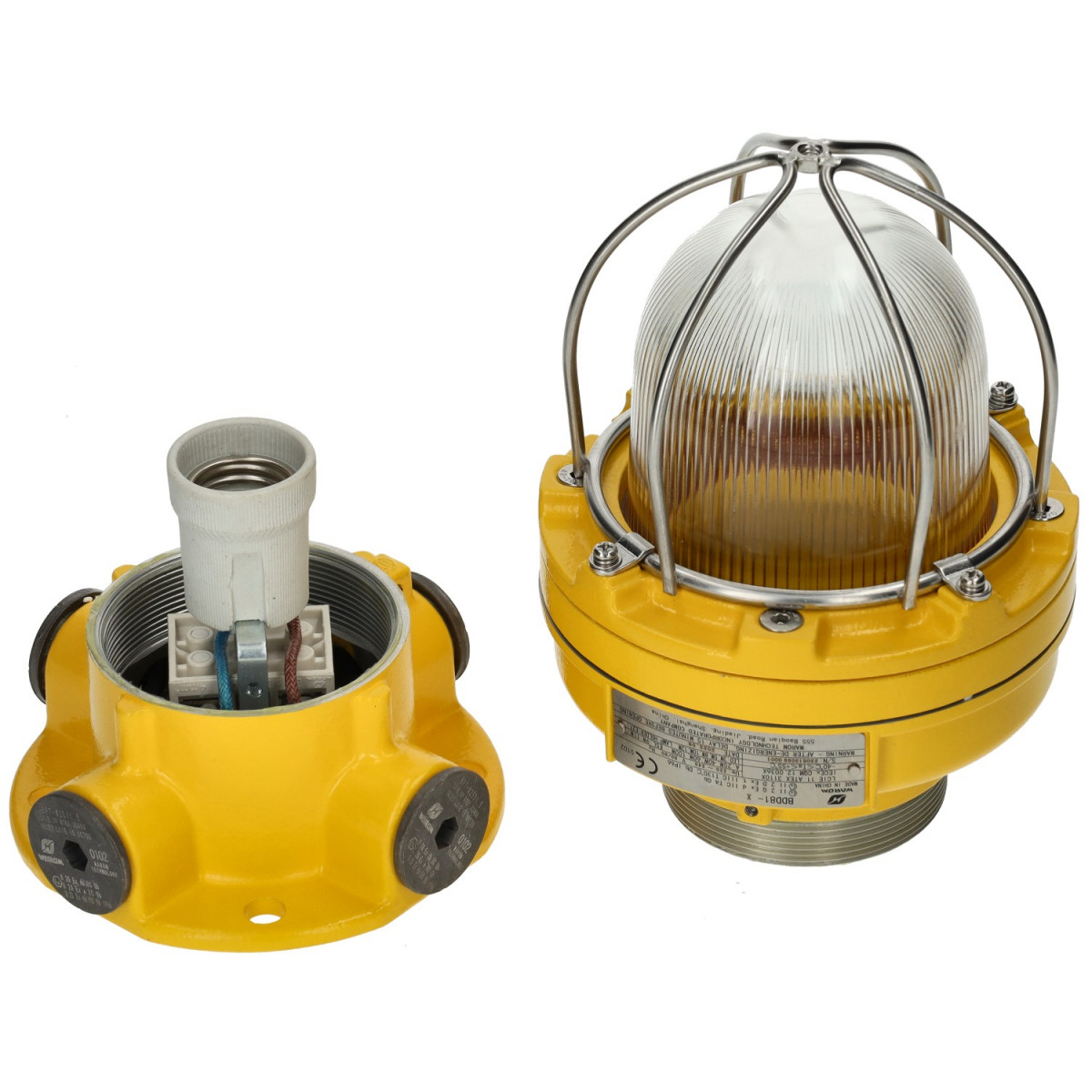 Industrial lamp fixture ATEX E27 IP66